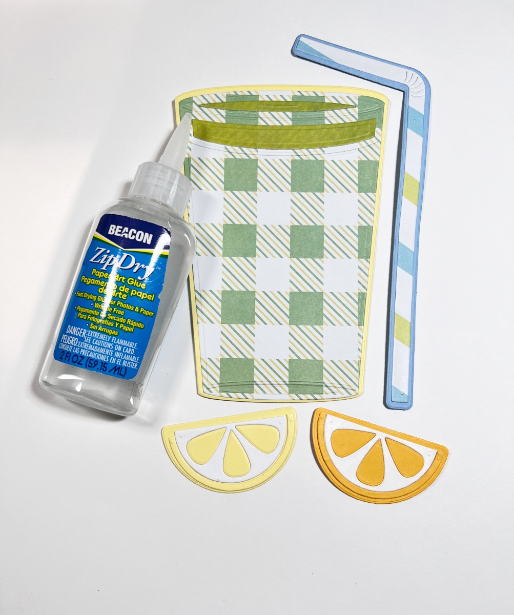 Lemonade Shaker Cup Card - Bella Crafts Publishing