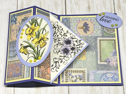 Sending Love Pull Out Card - Bella Crafts Publishing