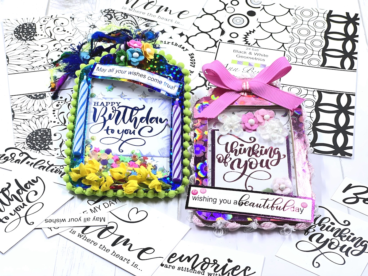 Foiled & Fun Shaker Tags - Bella Crafts Publishing